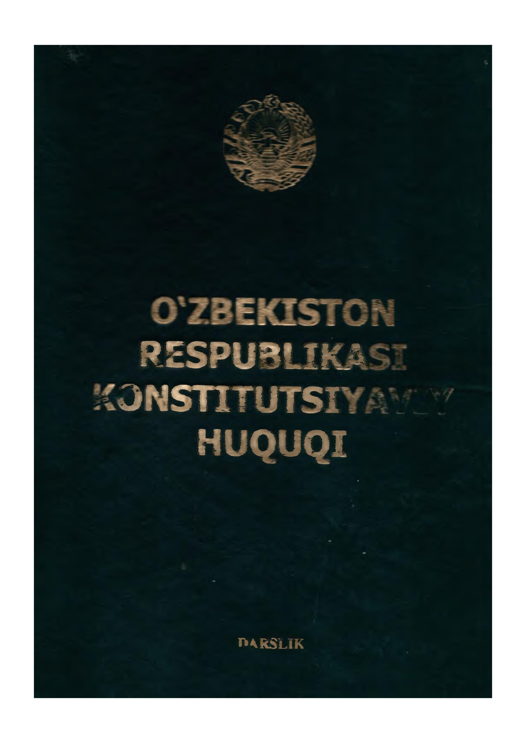 O'zbekiston Respublikasi Konstitutsiyaviy huquqi. 2005 - TSUL - Library